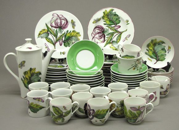 Bonhams : Two Mottahedeh design porcelain partial dinner services in ...