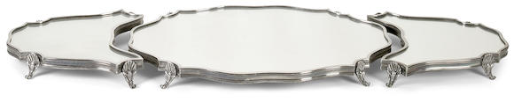 Bonhams A French Silvered Bronze Surtout De Table Late 19th Century