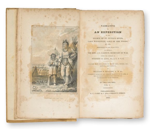 Bonhams : KEATING, WILLIAM H. 1799-1840. Narrative of an Expedition to ...