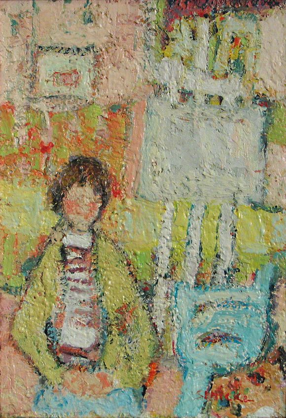 Bonhams : René Sinicki (French) Figure of a boy 10 1/2 x 7 1/2in