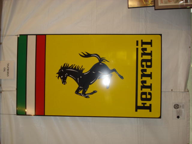 Bonhams Cars : A large Ferrari sign,