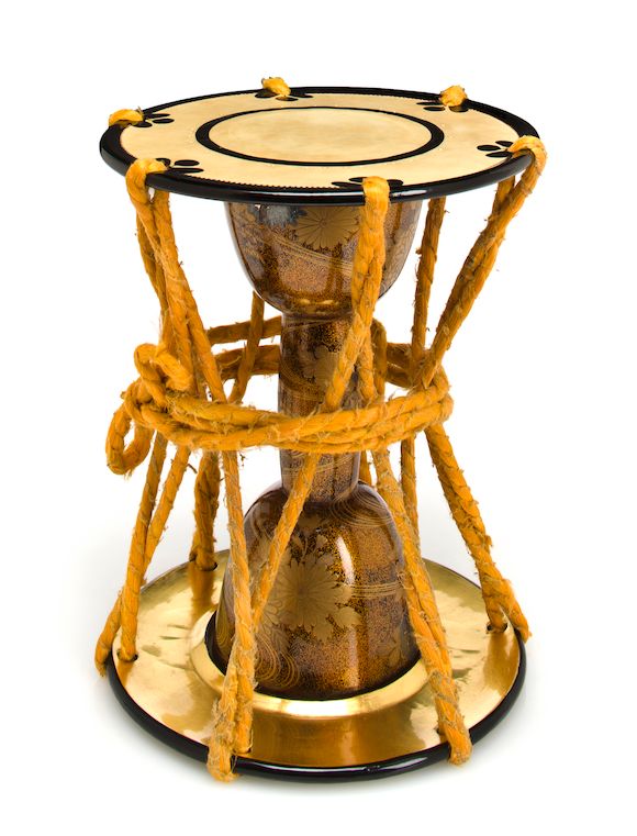 Bonhams : A lacquer drum for the Noh drama (kotsuzumi) Edo period, 18th ...