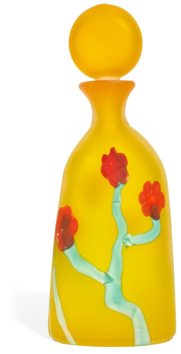 Bonhams : A Fabio Tosi for Cenedese marquetry glass bottle and stopper ...