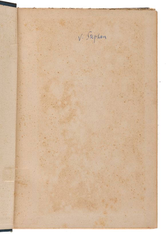Bonhams : [WOOLF, ADELINE VIRGINIA. 1882-1941.] HARDY, THOMAS. 1840 ...