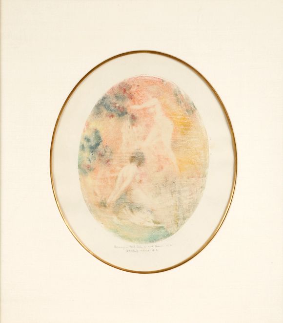 Bonhams : William Clapp (American, 1879-1954) Harmony in Gold, Salmon ...