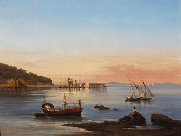 Bonhams : Giovanni Carlo Bevilacqua (Dutch, 1775-1849) Vista del Porto ...