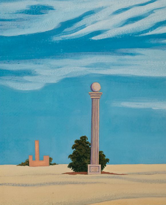 Bonhams : George Copeland Ault (American, 1891-1948) Desert Monument 12 ...