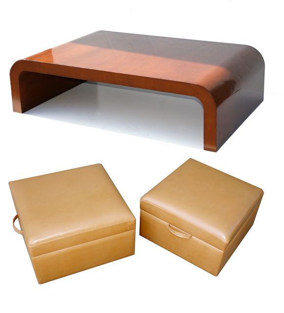 Bonhams : A waterfall coffee table designed By Orlando Diaz Azcuy with ...