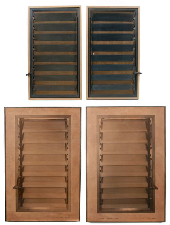Bonhams : J. Sanden (20th century) Sunset Hills Louvers (A Pair), 1979 ...