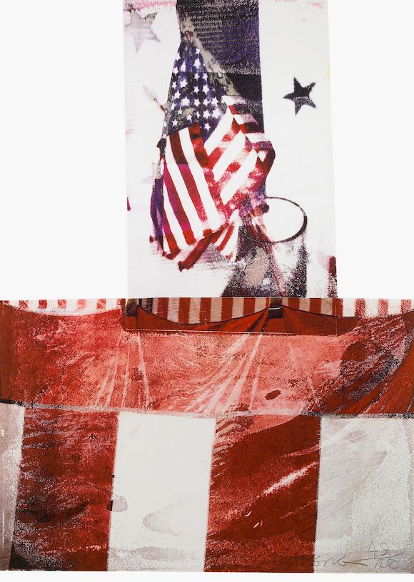 Bonhams : Robert Rauschenberg (American, 1925-2008); Flag;