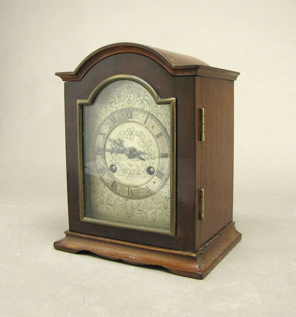Bonhams : A George III style small bracket clock first quarter 20th century