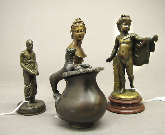 Bonhams : Four patinated bronzes late 19th century