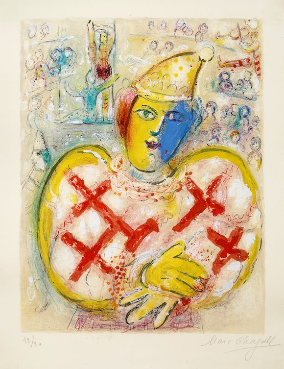 Bonhams : Marc Chagall (Russian/French, 1887-1985); Pl. 10, from Le Cirque;