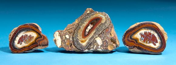 Bonhams : A "Yowah Nut" Split and another Yowah Specimen
