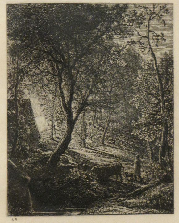 Bonhams : Samuel Palmer (British, 1805-1881); The Herdsman's Cottage or ...