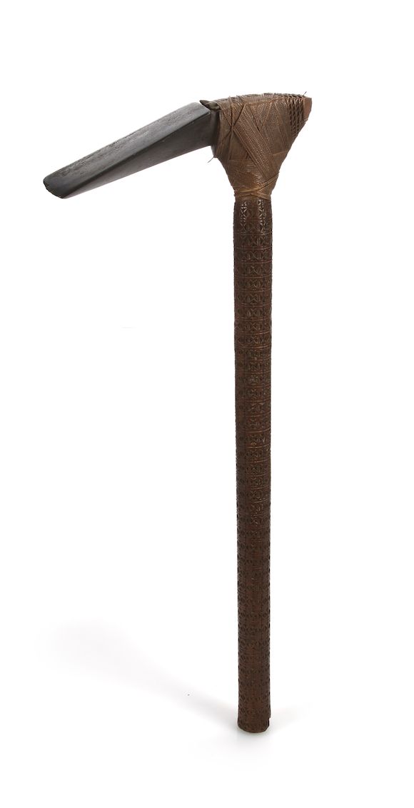 Bonhams : Ceremonial Adze, Cook Islands