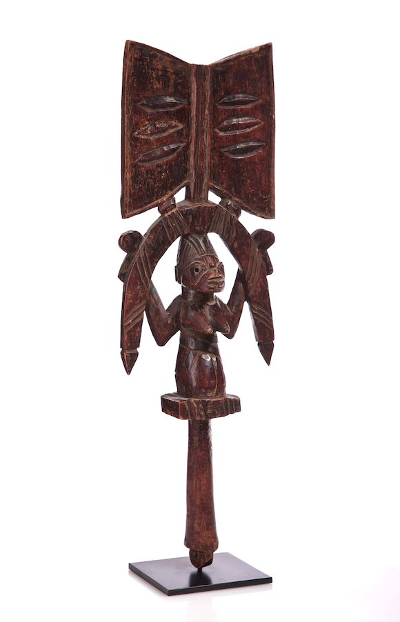 Bonhams : Yoruba Shango Staff, Nigeria