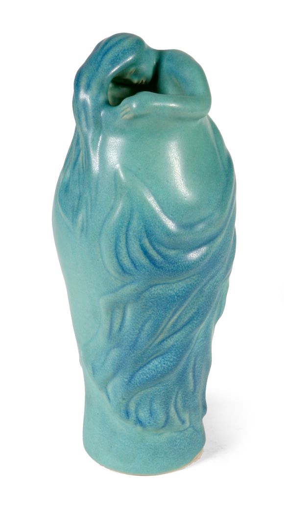 Bonhams : A Van Briggle glazed earthenware Lorelei vase