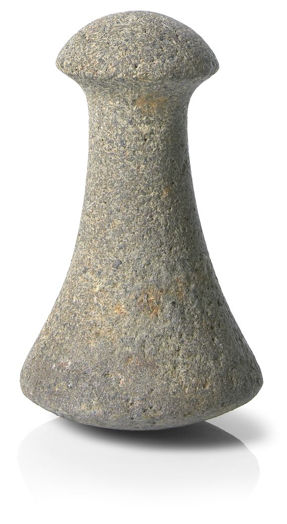 Bonhams : Knobbed Stone Poi Pounder, pohaku ku'i poi, Hawaiian Islands ...