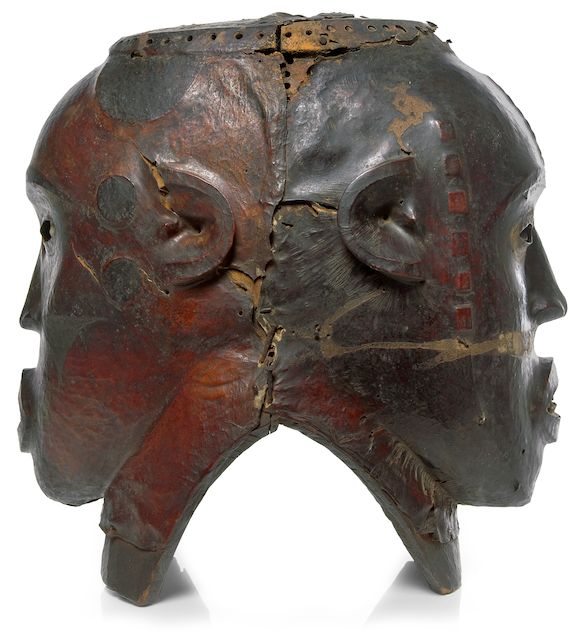 Bonhams : Ekoi Janiform Mask, Nigeria