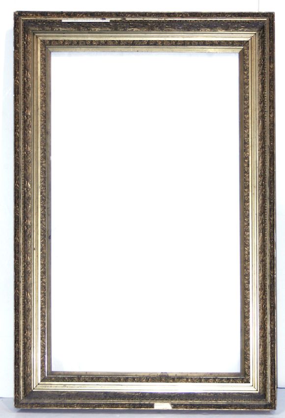 Bonhams : A Victorian gilt gesso rectangular frame late 19th century