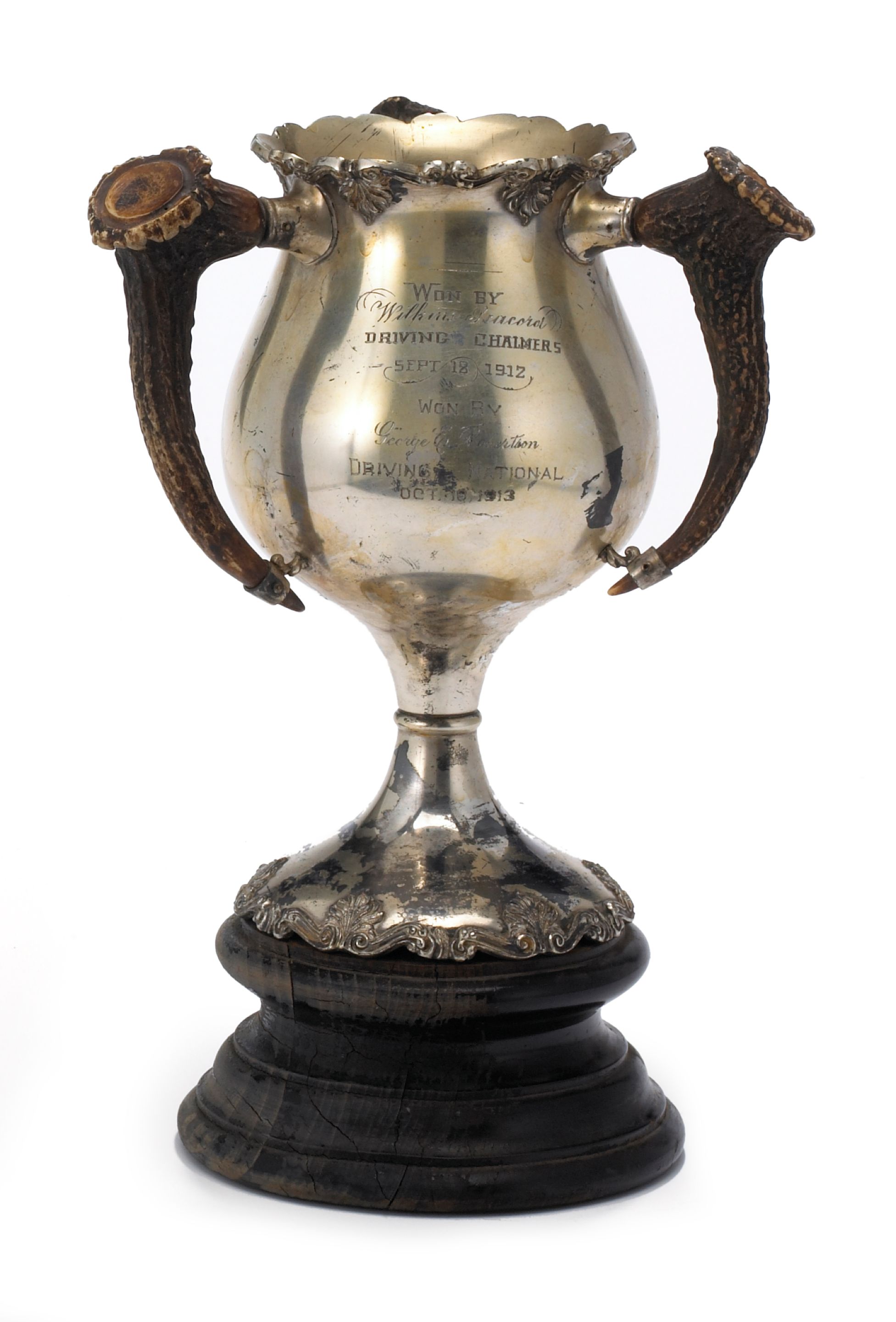 Bonhams Cars : A fine early three-handled motor racing trophy, circa 1912,