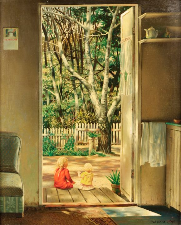Bonhams : Paul Lantz (American, 1908-2000) Daughters 29 1/2 x 23 1/2in