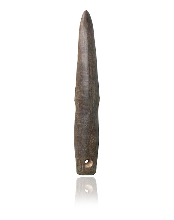 Bonhams : Stained Wood Dagger, pahoa, Hawaiian Islands