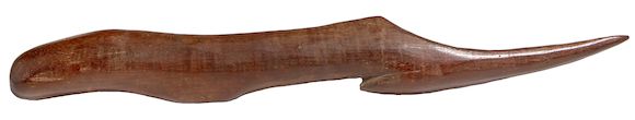 Bonhams : Curved, Bladed Wood Dagger, Hawaiian Islands