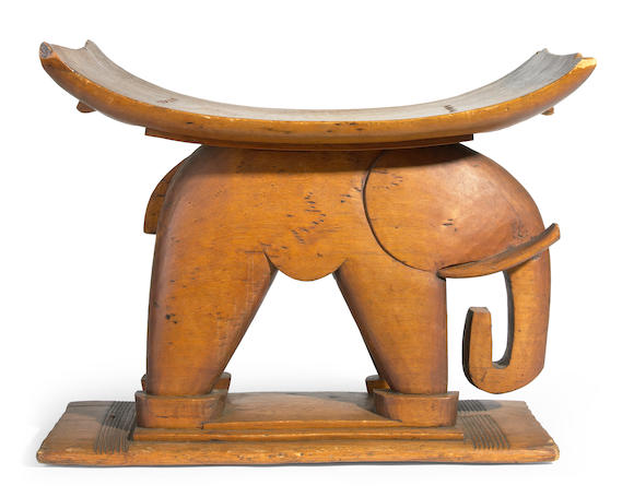 Bonhams Asante Stool Ghana