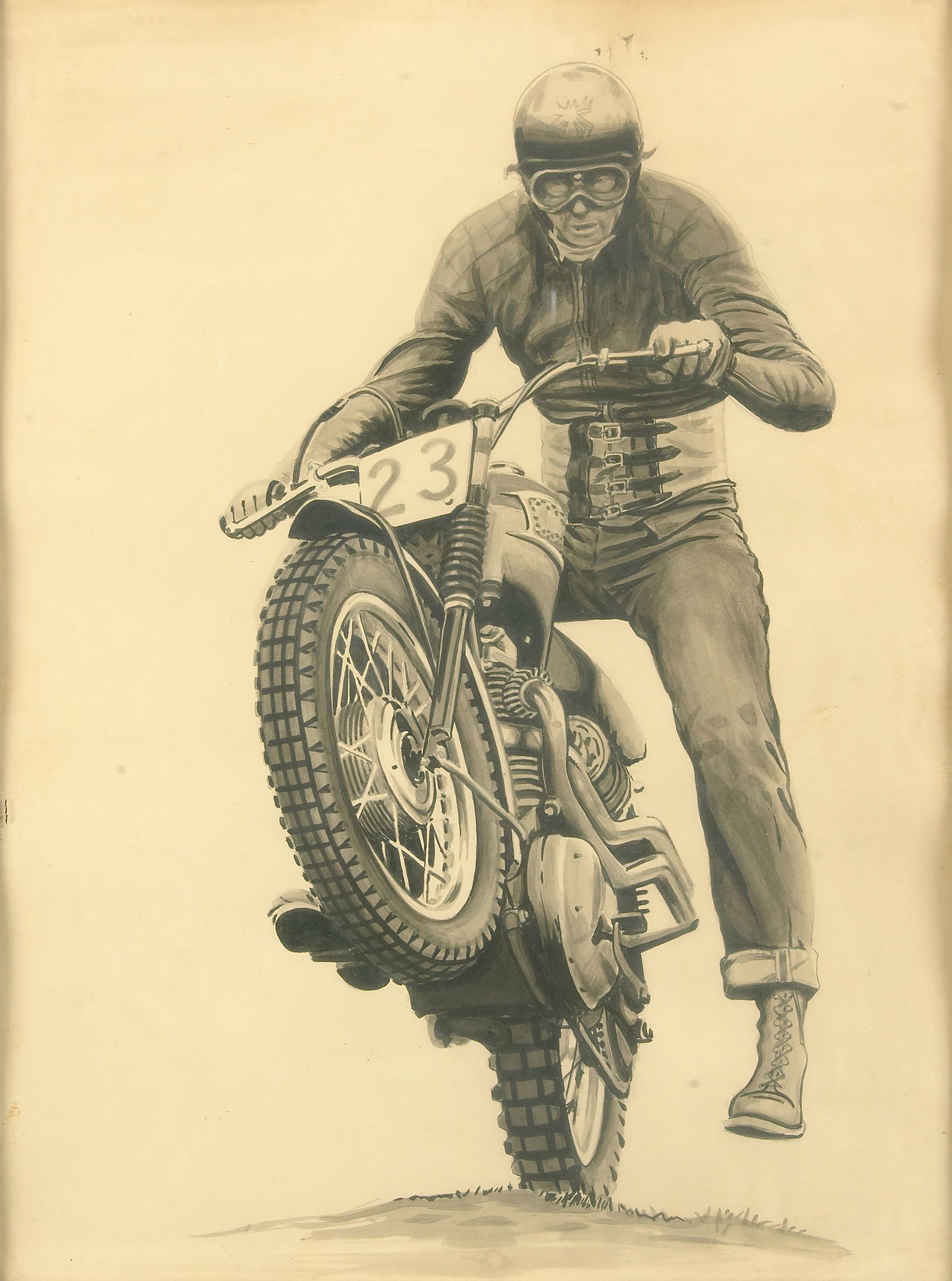 Bonhams Cars : Bud Ekins on his Triumph,