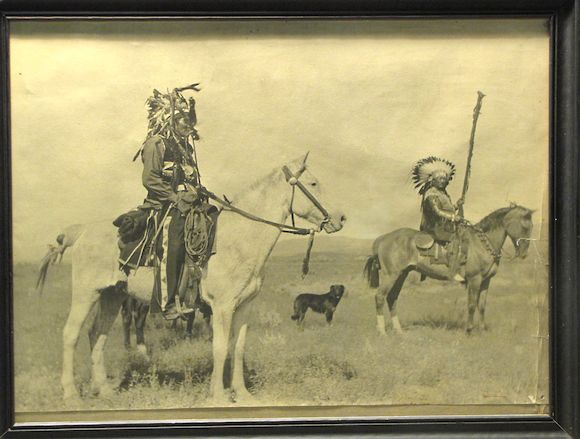 Bonhams : Unknown artist, a photo of Southern Ute Chief, Buckskin ...