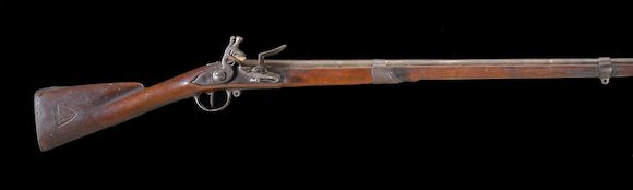 Bonhams : A scarce Revolutionary War flintlock musket surcharged United ...