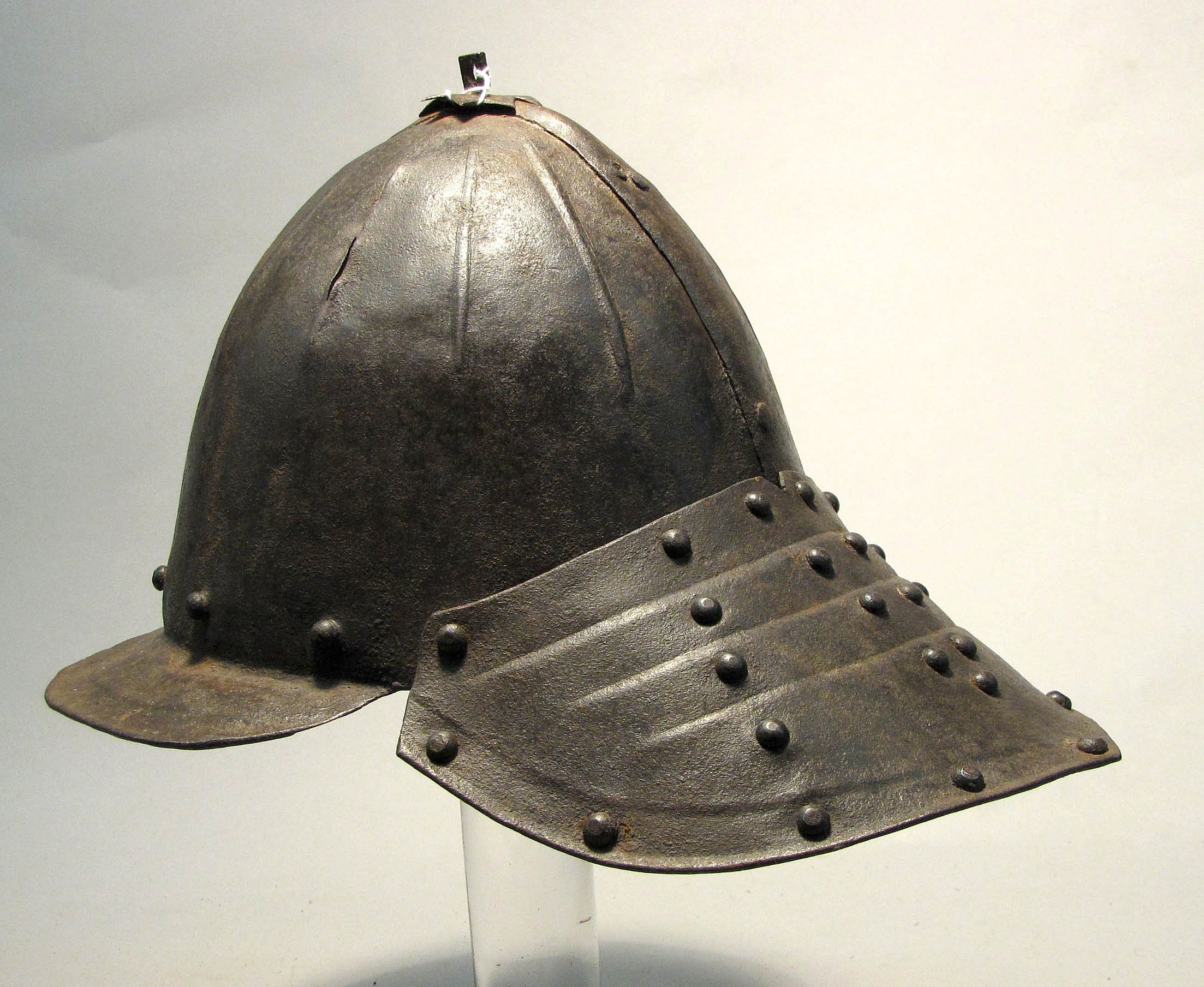 A lobster-tailed pot helmet in mid-17th century style - auctions ...