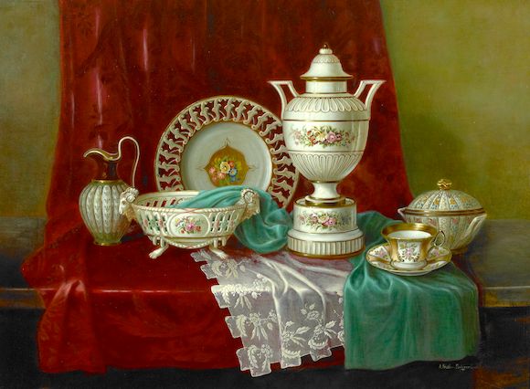 Bonhams : Anna Sattler-Seigerschmidt (Austrian, 1873-1962) A still life ...