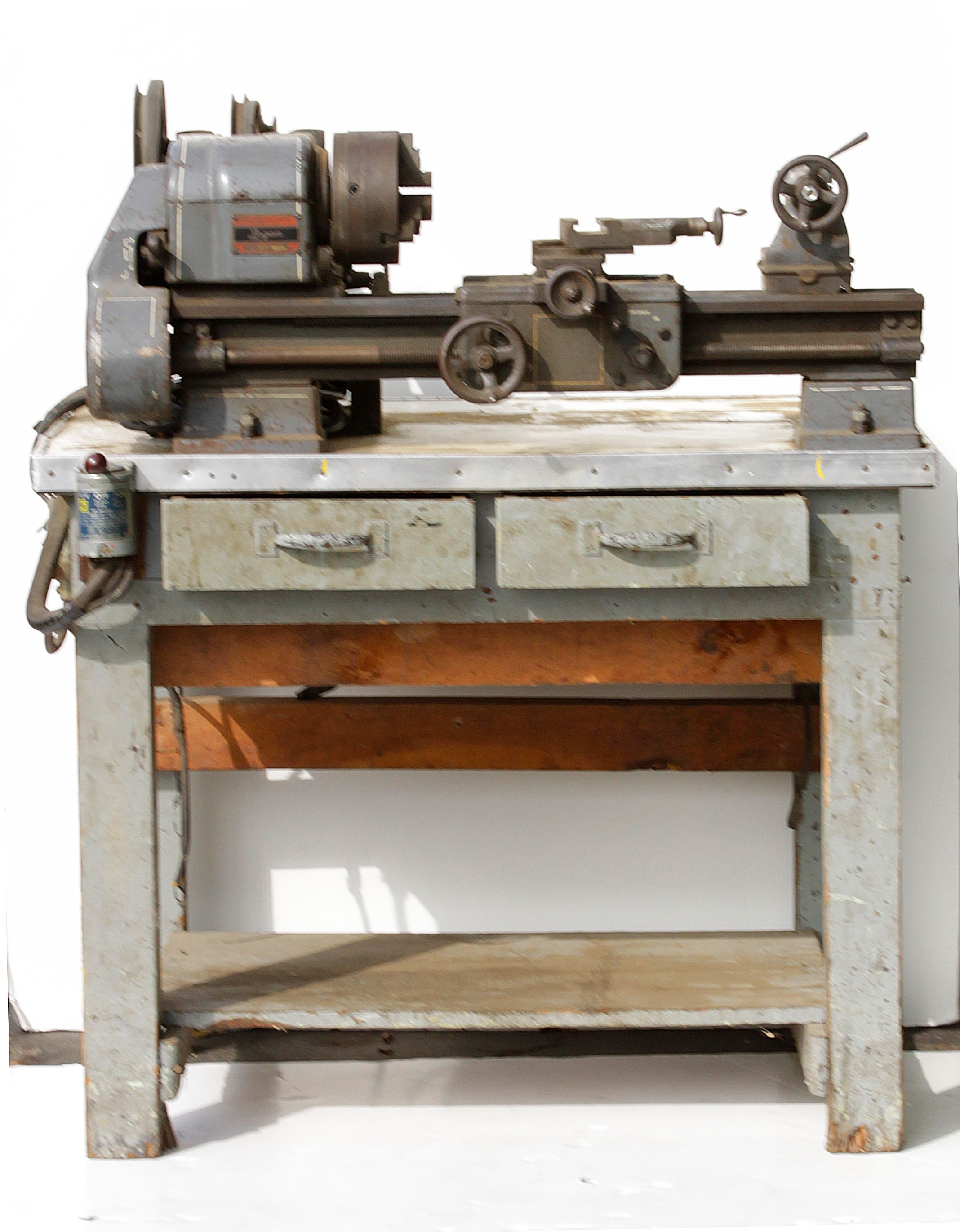 Bonhams Cars : A table top lathe, striped by Von Dutch,