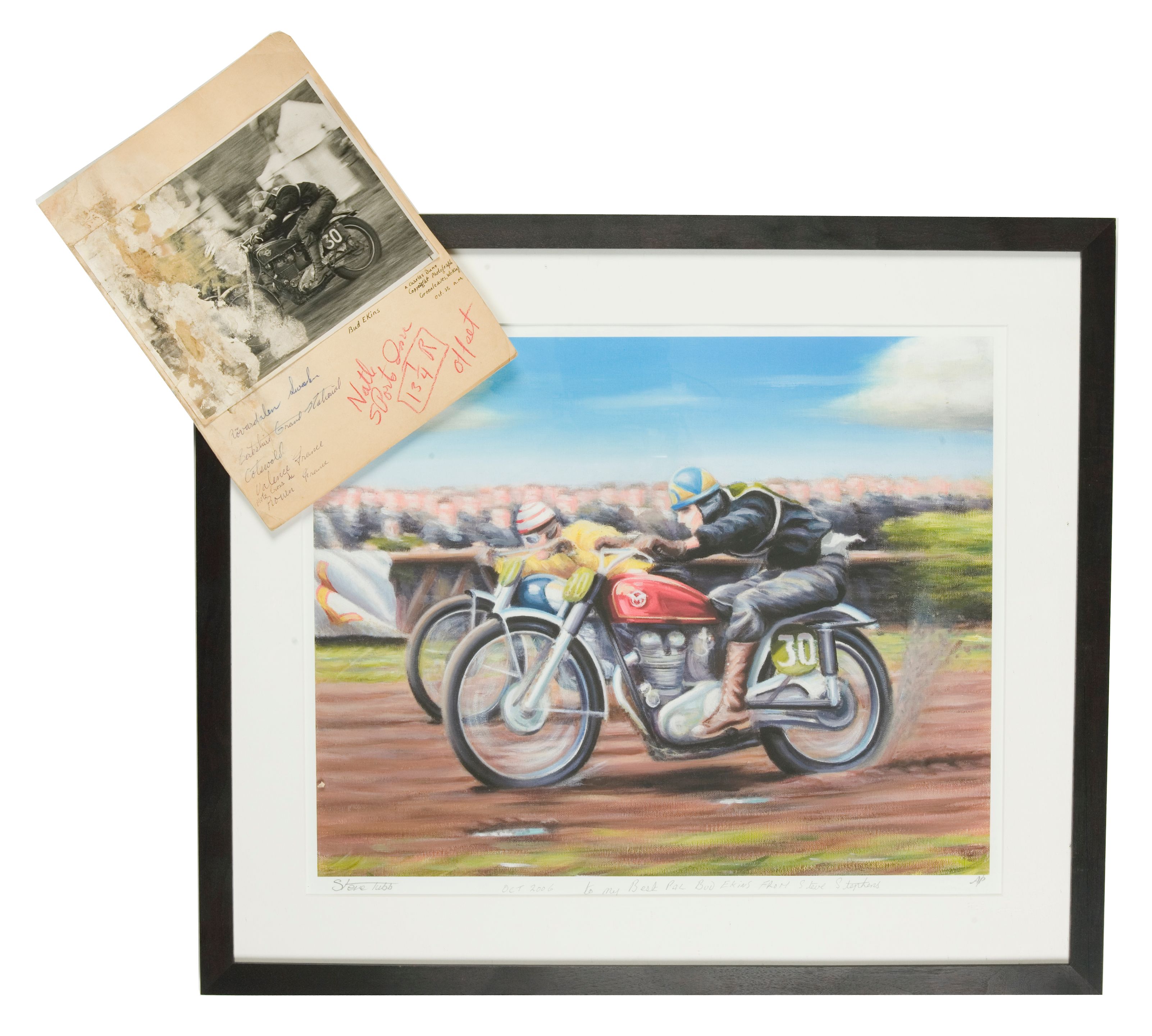 Bonhams Cars : A screenprint of Bud Ekins,