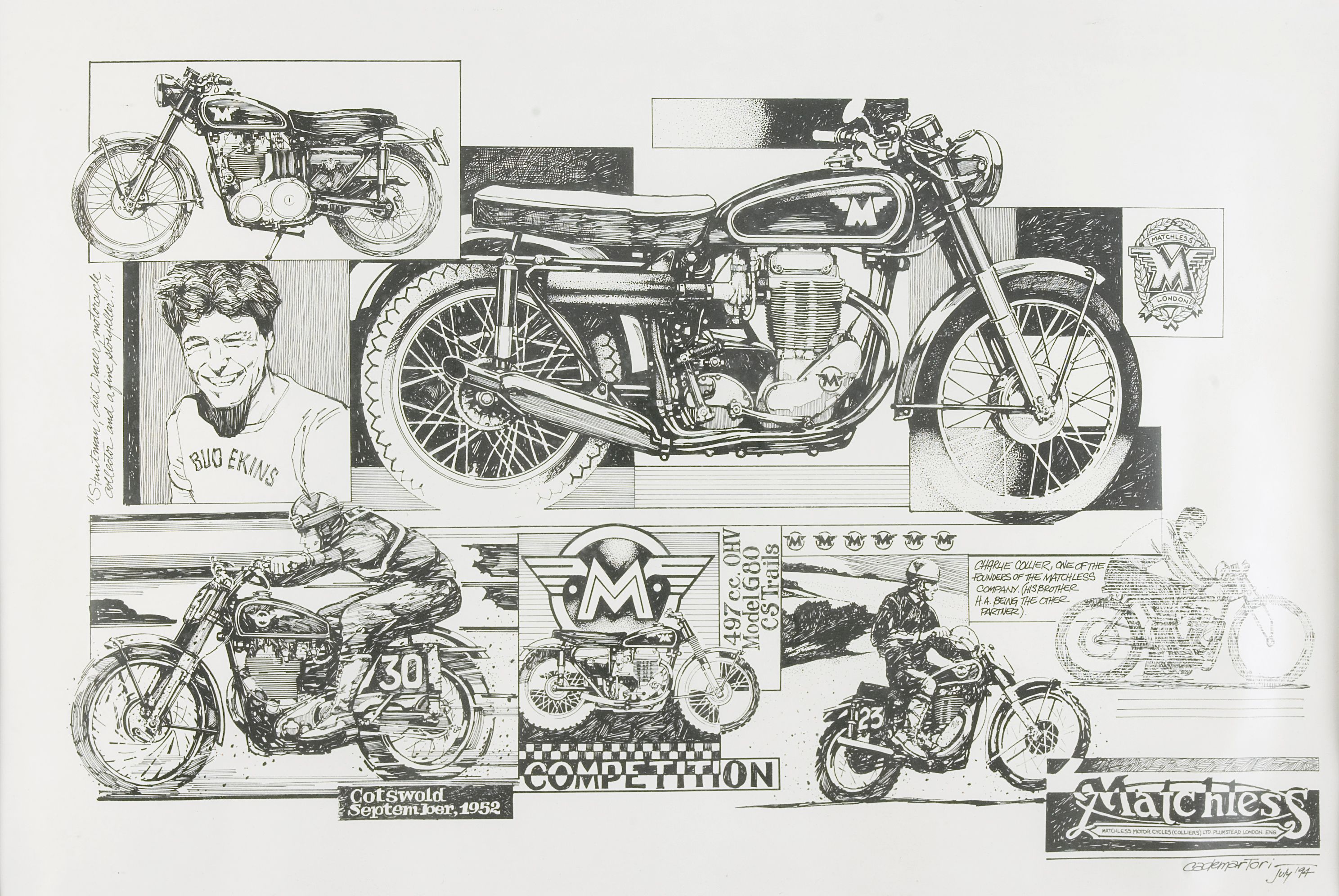 Bonhams Cars : A poster for Matchless Motorcycles,