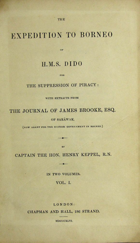 Bonhams : KEPPEL, HENRY. The Expedition to Borneo of H.M.S. Dido for ...