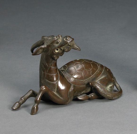Bonhams : A bronze animal-form water dropper 17th/18th Century
