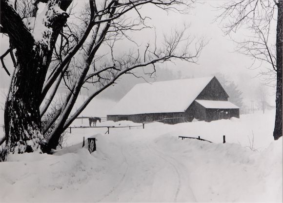 Bonhams : Marion Post Wolcott (American, 1910-1990); Barnyard Blizzard ...