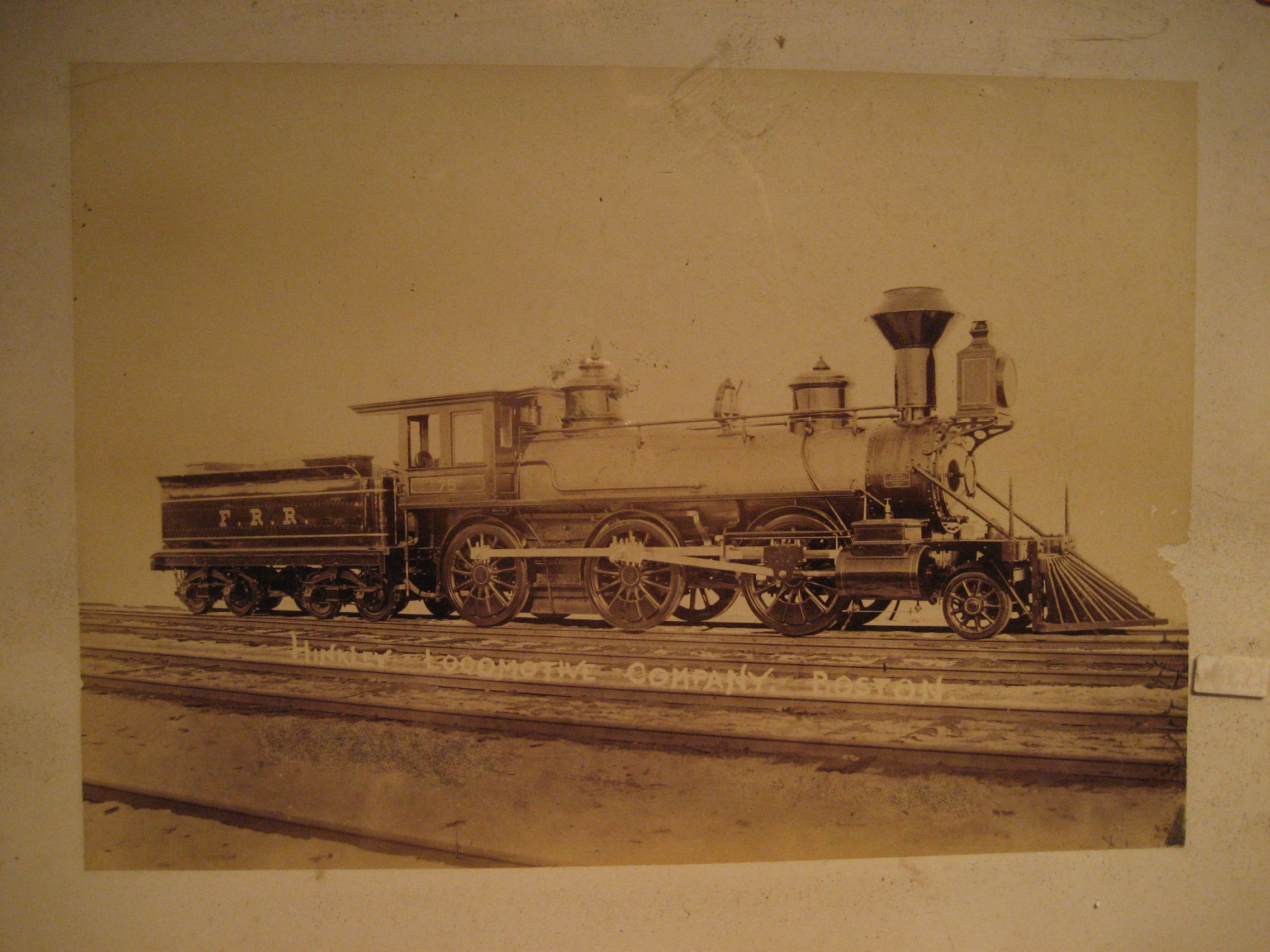 Bonhams Cars : A large photograph of a Hinkley Locomotive operating on ...