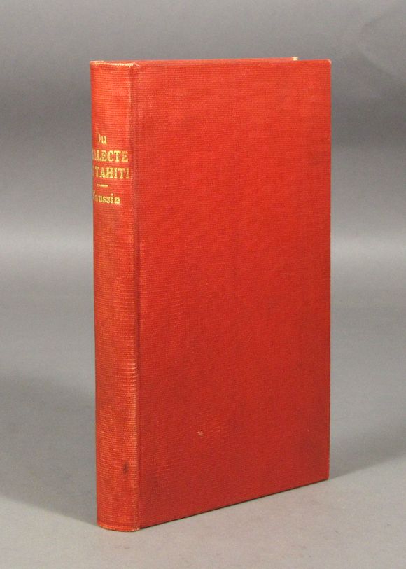 Bonhams : GRAUSSIN, PIERRE LOUISE JEAN BAPTISTE. Du Dialecte de Tahiti ...