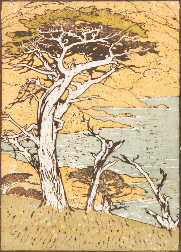 Bonhams : Pedro Joseph de Lemos (American, 1882-1954); Coast Sentinels;