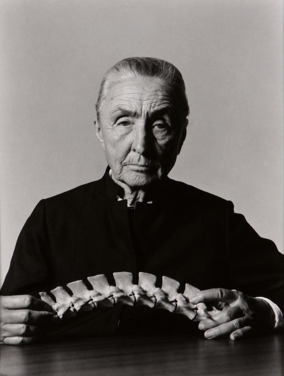 Bonhams : Philippe Halsman (American, 1906-1979); Two Georgia O'Keeffe ...