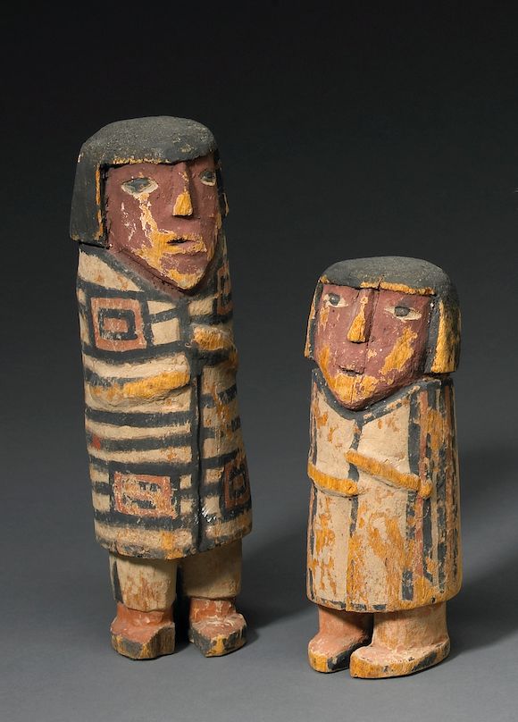 Bonhams : A pair of Hopi dolls