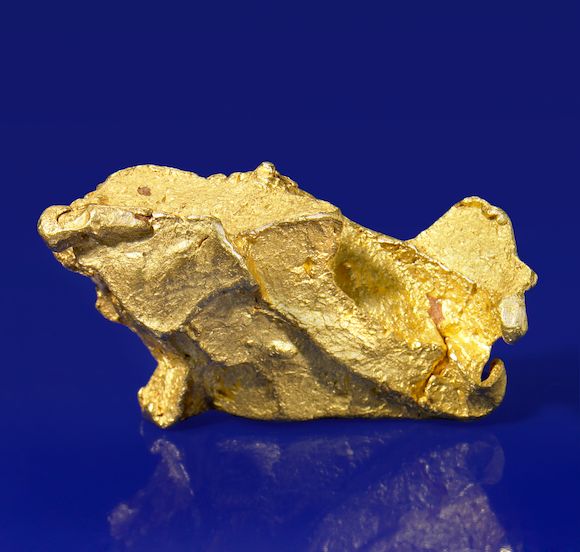 Bonhams : Unusual Native Gold Nugget with Unique Inclusion