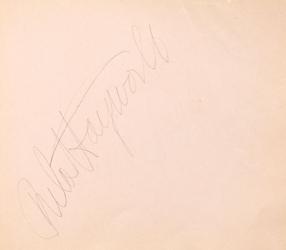 Bonhams : A Walt Disney, Rita Hayworth, Boris Karloff and many others ...