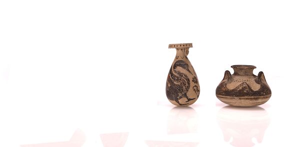 Bonhams : A Corinthian pottery alabastra, 1340-1300 and a Mycenaen ...