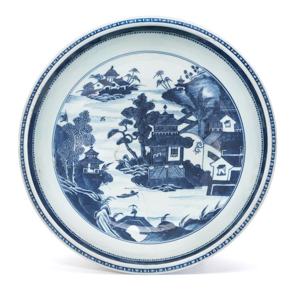 Bonhams : A Chinese export porcelain Nanking blue and white bowl 19th ...